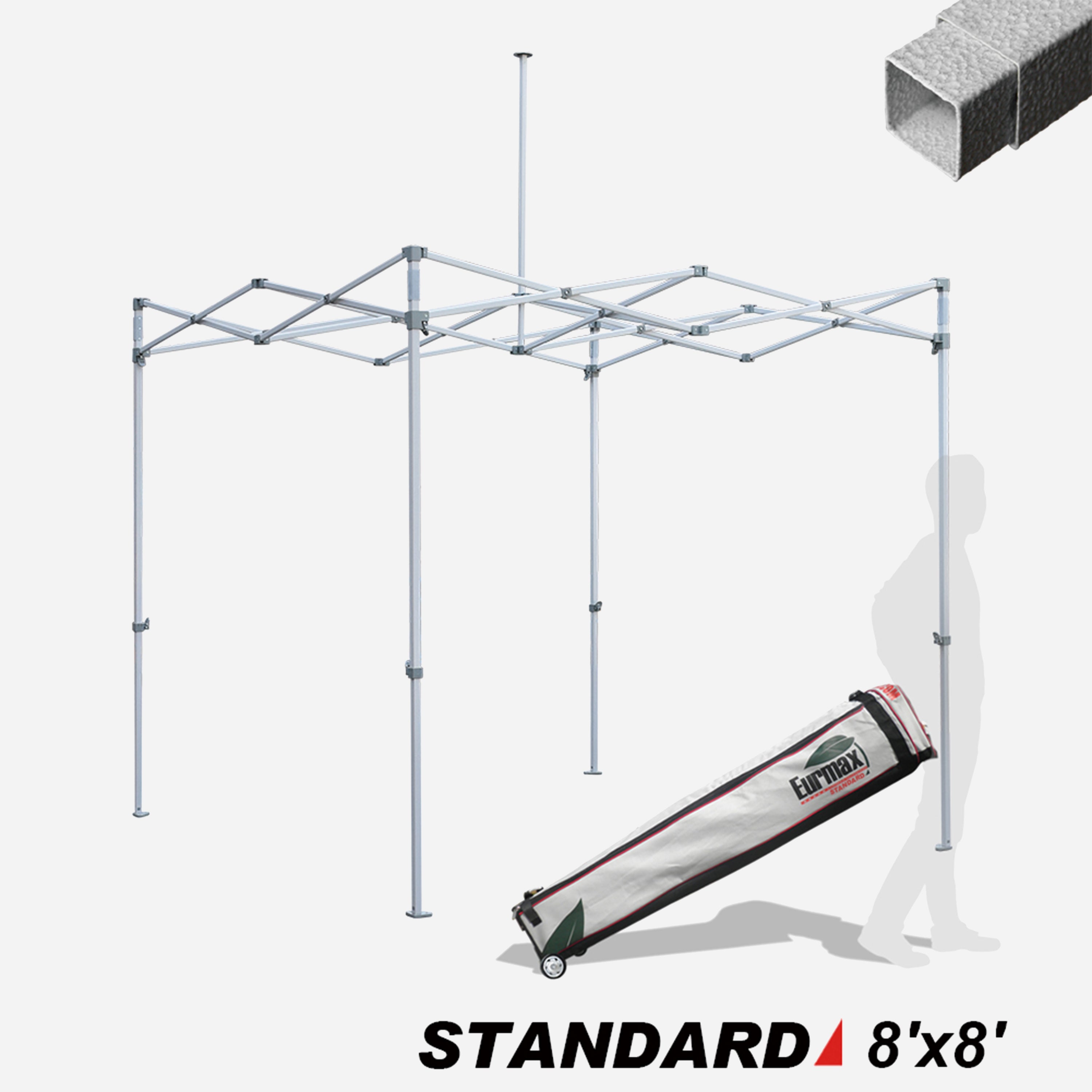 Standard 8x8 Canopy Frame with Heavy Duty Roller Bag – Eurmax