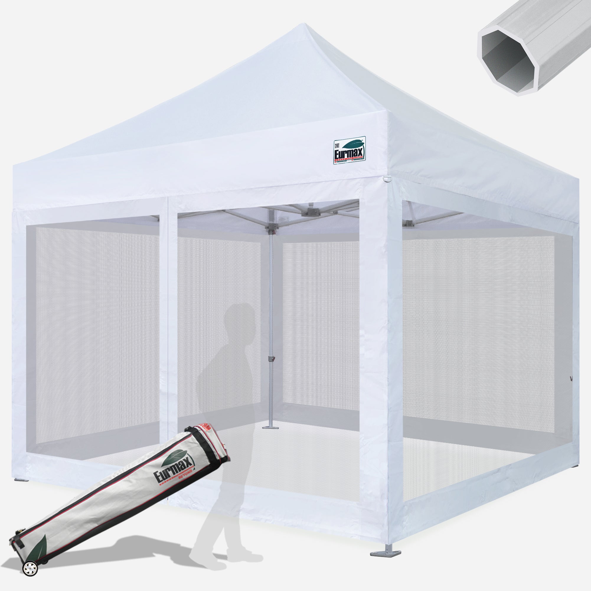 Beyond 10x10 Aluminum Pop Up Tent with Screen Walls – Eurmax