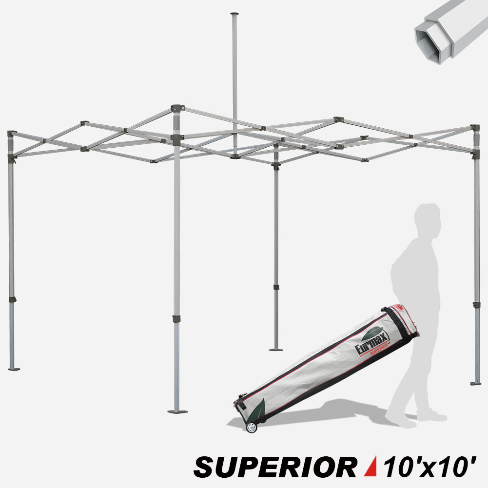 Superior 10x10 Canopy Frame with Roller Bag - Eurmax